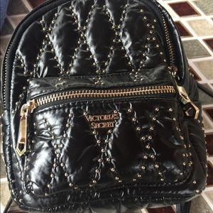 Victoria's Secret | Bags | Vs Victorias Secret Mini Backpack Black ...